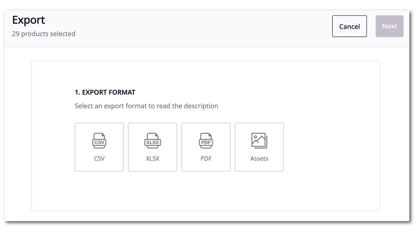 Exporting Product Data